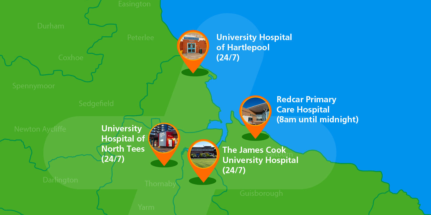 Our locations - North Tees and Hartlepool NHS Foundation Trust